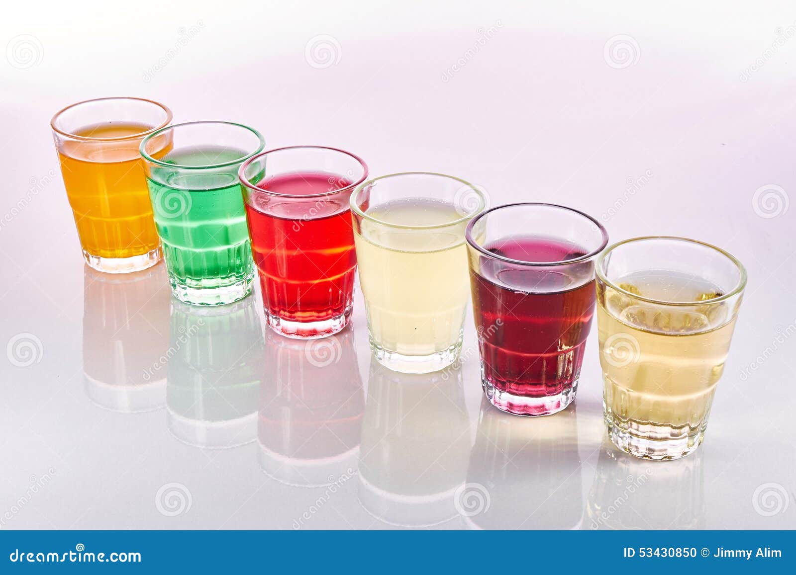 Colorful soft drinks stock photo. Image of liquid, glass - 53430850
