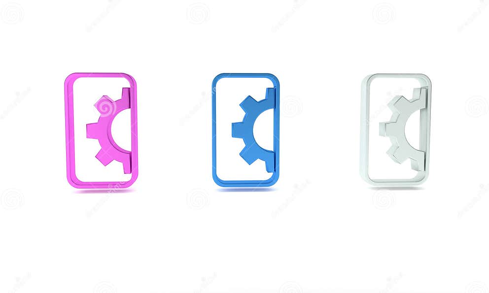 Colorful Software, Web Development, Programming Concept Icon Isolated ...