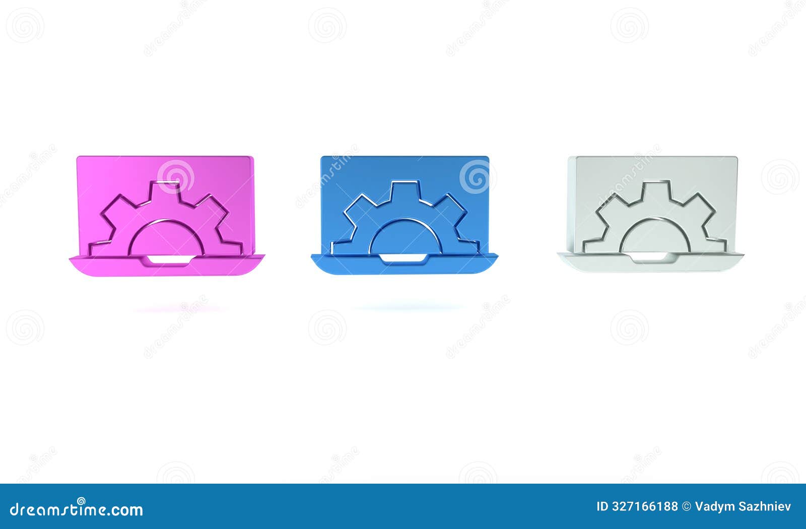 Colorful Software, Web Development, Programming Concept Icon Isolated ...