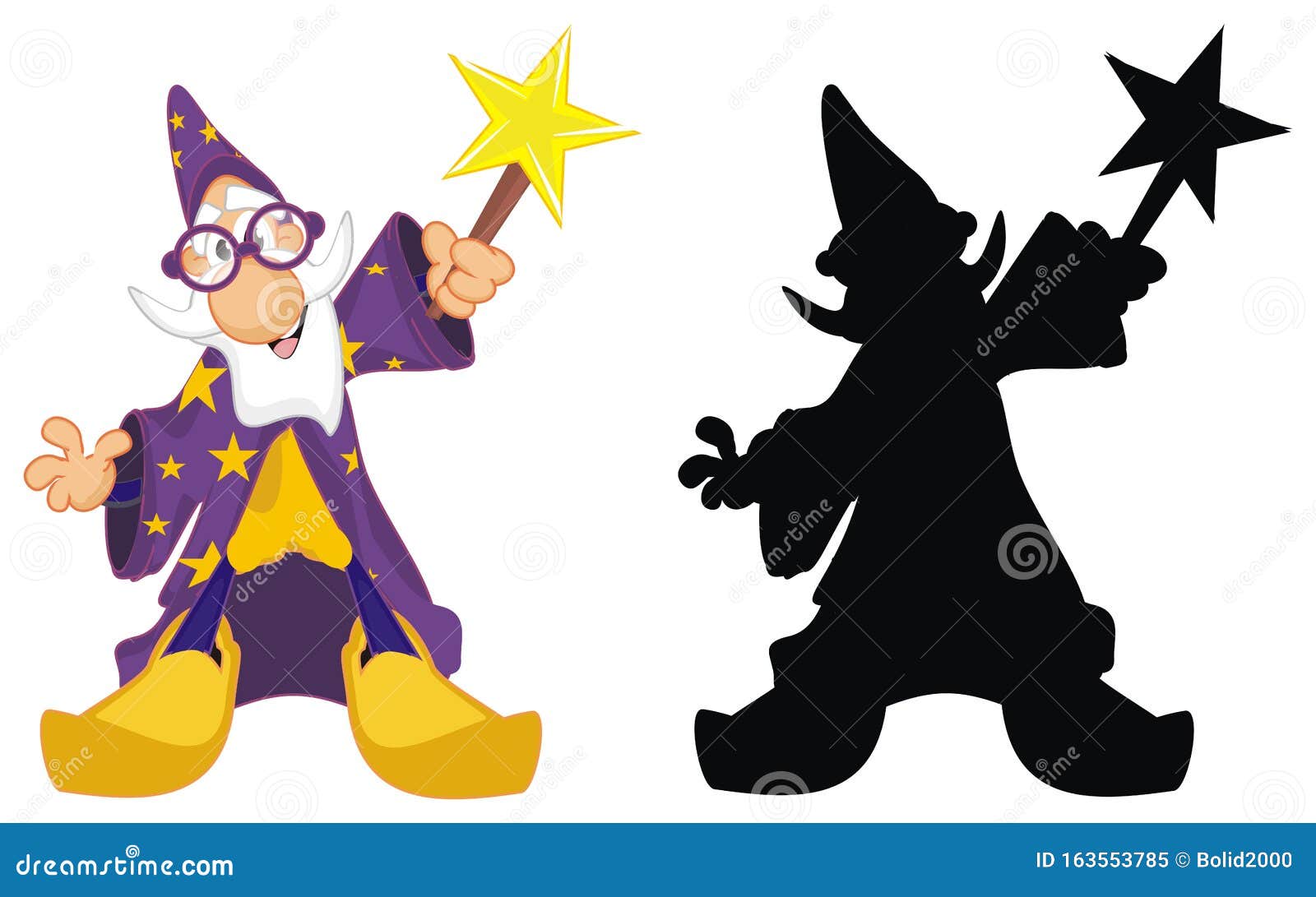 Pair of wizard stock illustration. Illustration of pair - 163553785