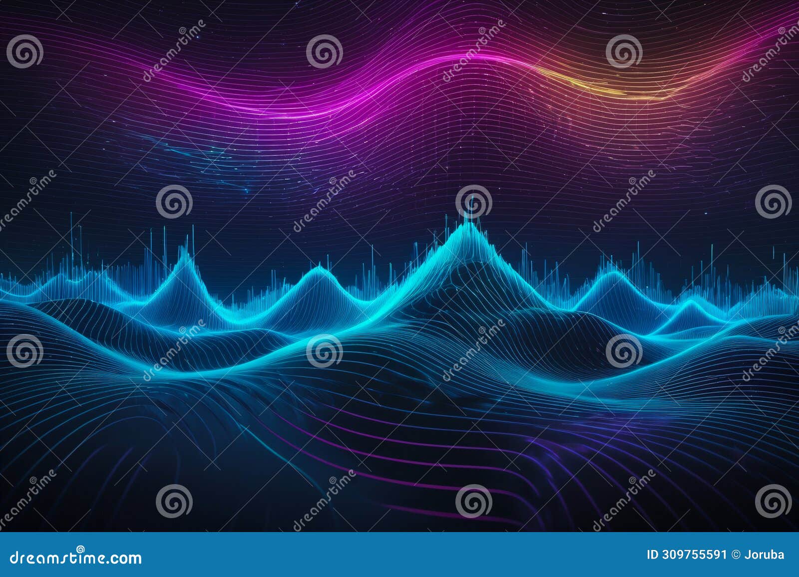 Colorful Sound and Music Frequency Waves Stock Illustration ...