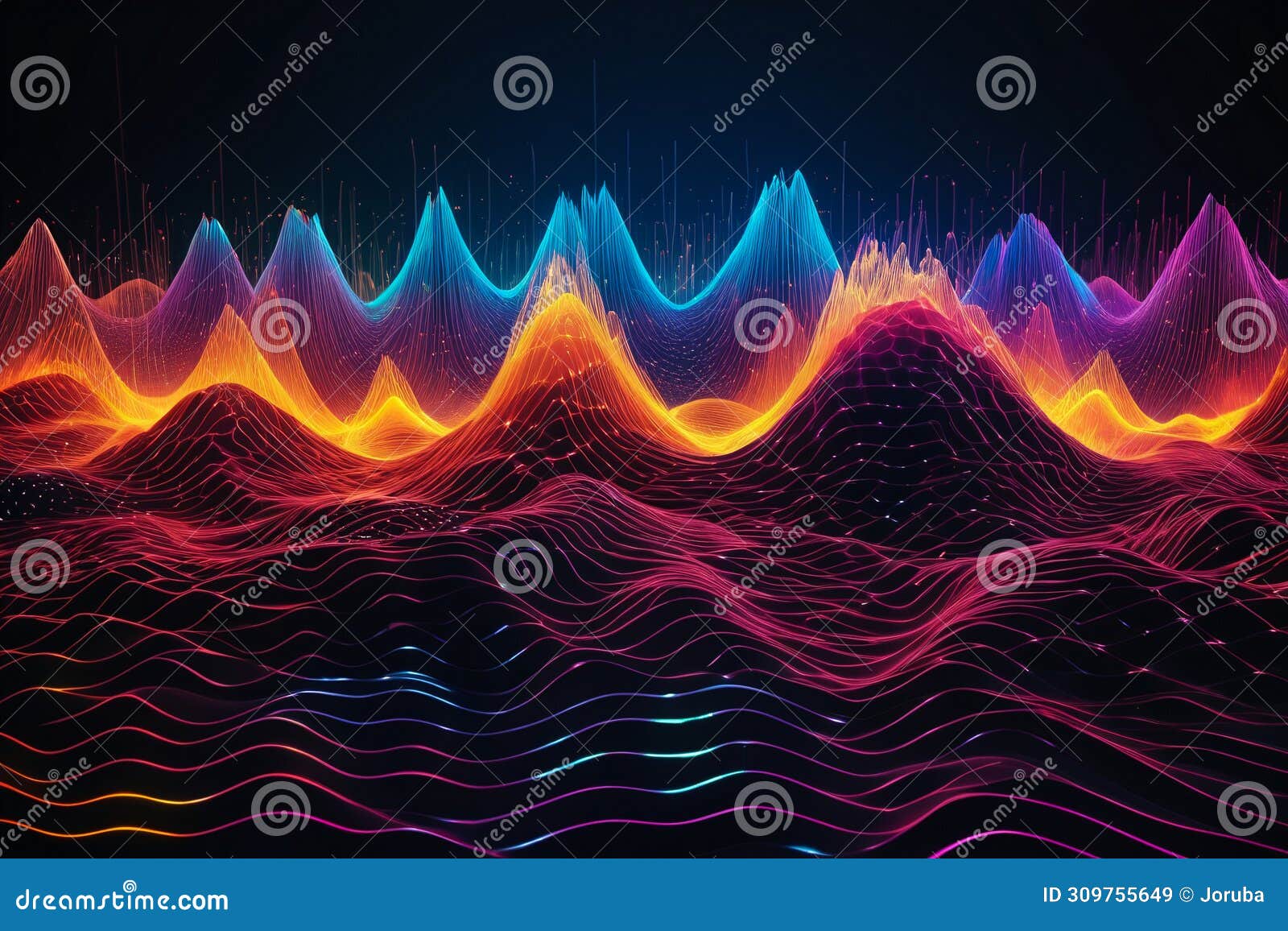 Colorful Sound and Music Frequency Waves Stock Illustration ...