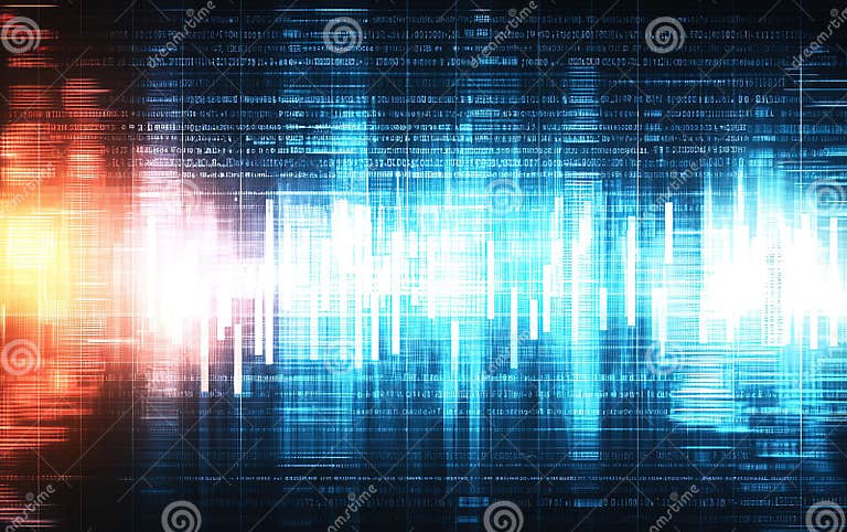 Colorful Sound Wave Visualization in a Digital Background Showcasing ...