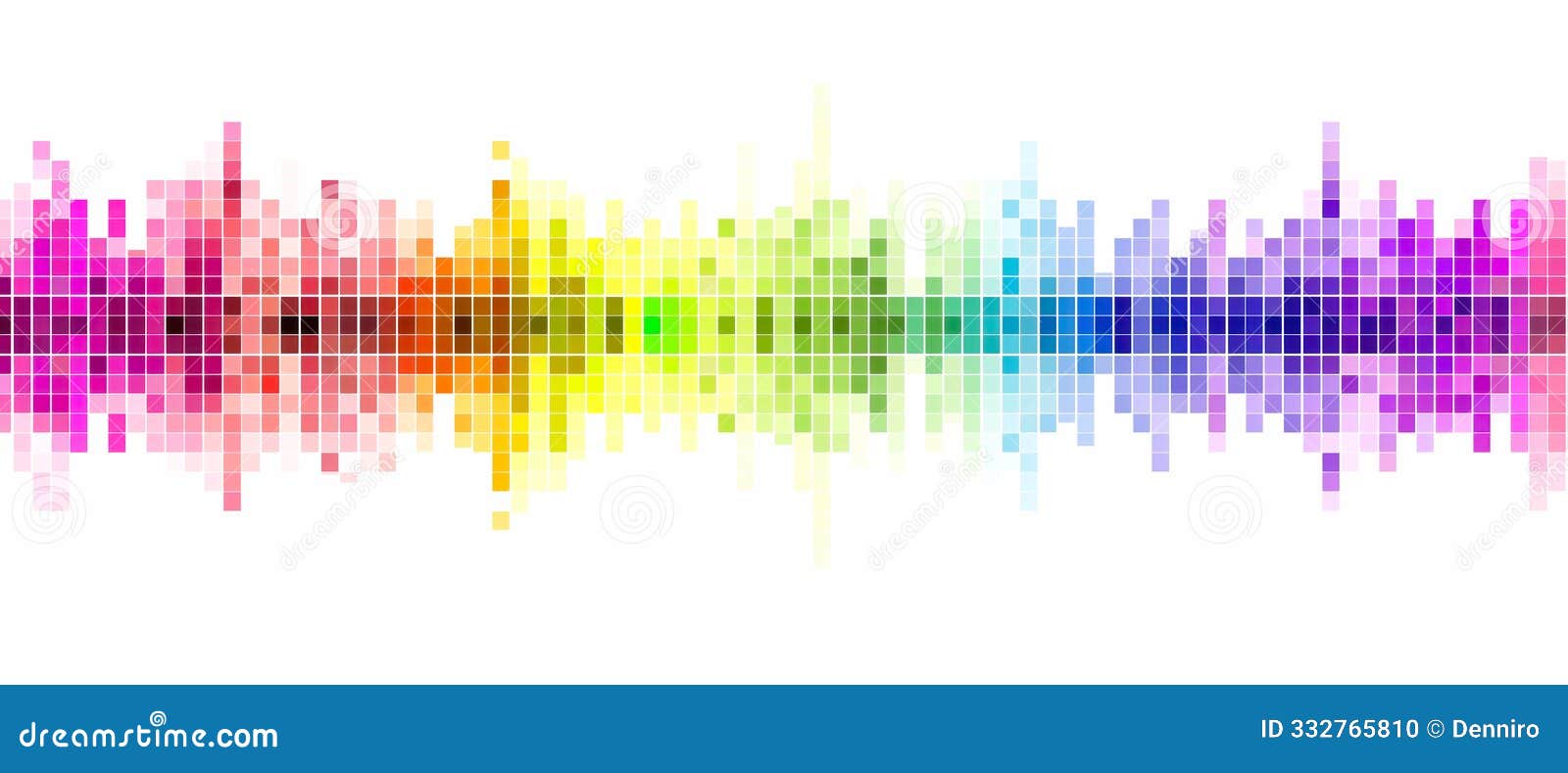 Colorful Soundwave Visualization Stock Illustration - Illustration of ...