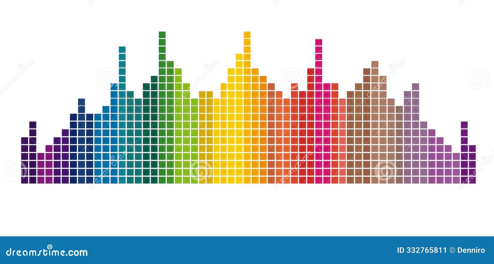 Colorful Soundwave Visualization Stock Illustration - Illustration of ...