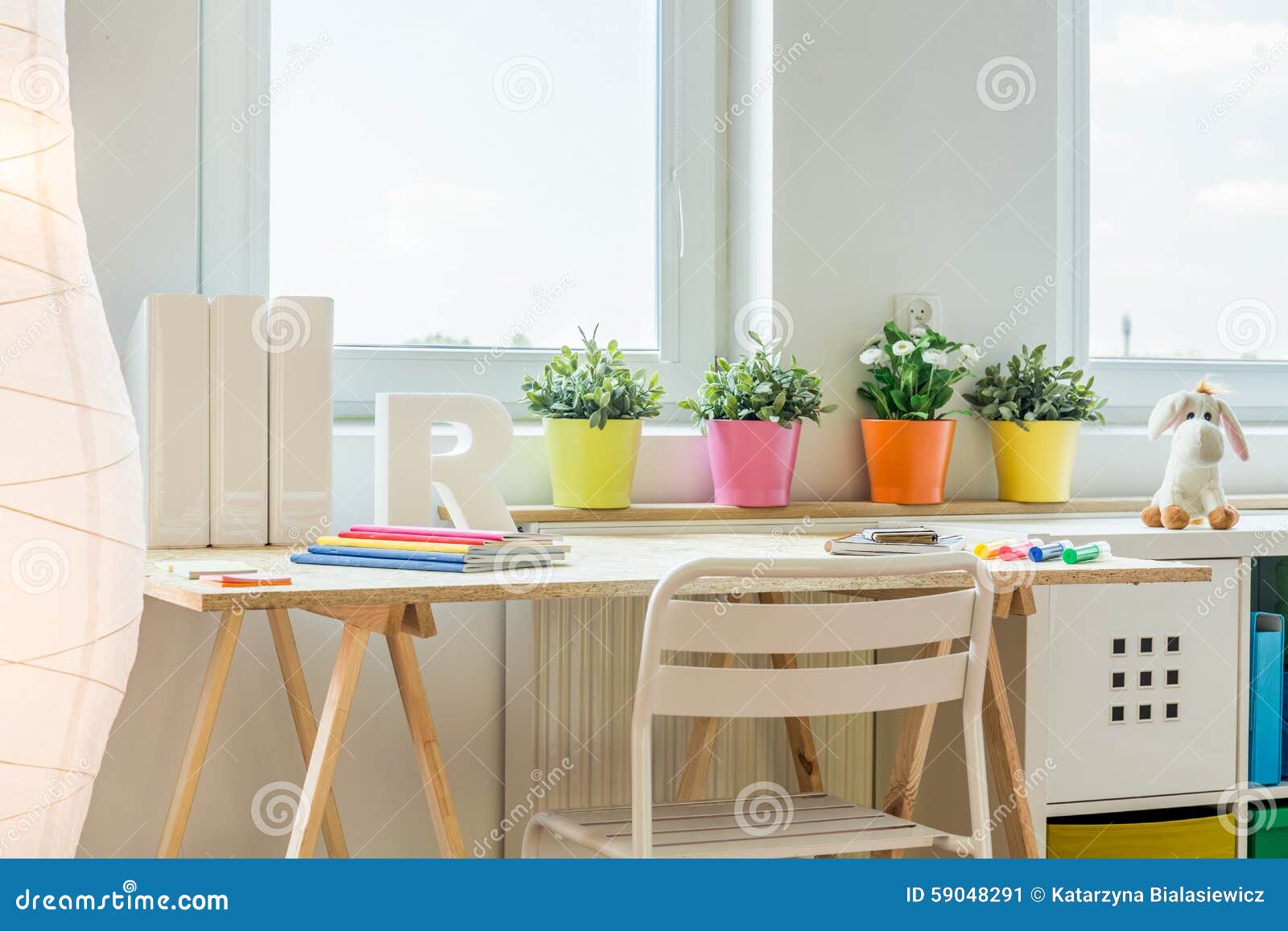 Colorful Space for Learning Stock Image - Image of house, chair: 59048291