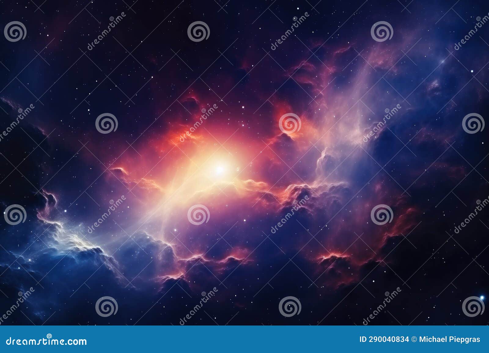 Colorful Space Nebula Forming Stars in the Universe Stock Photo - Image ...