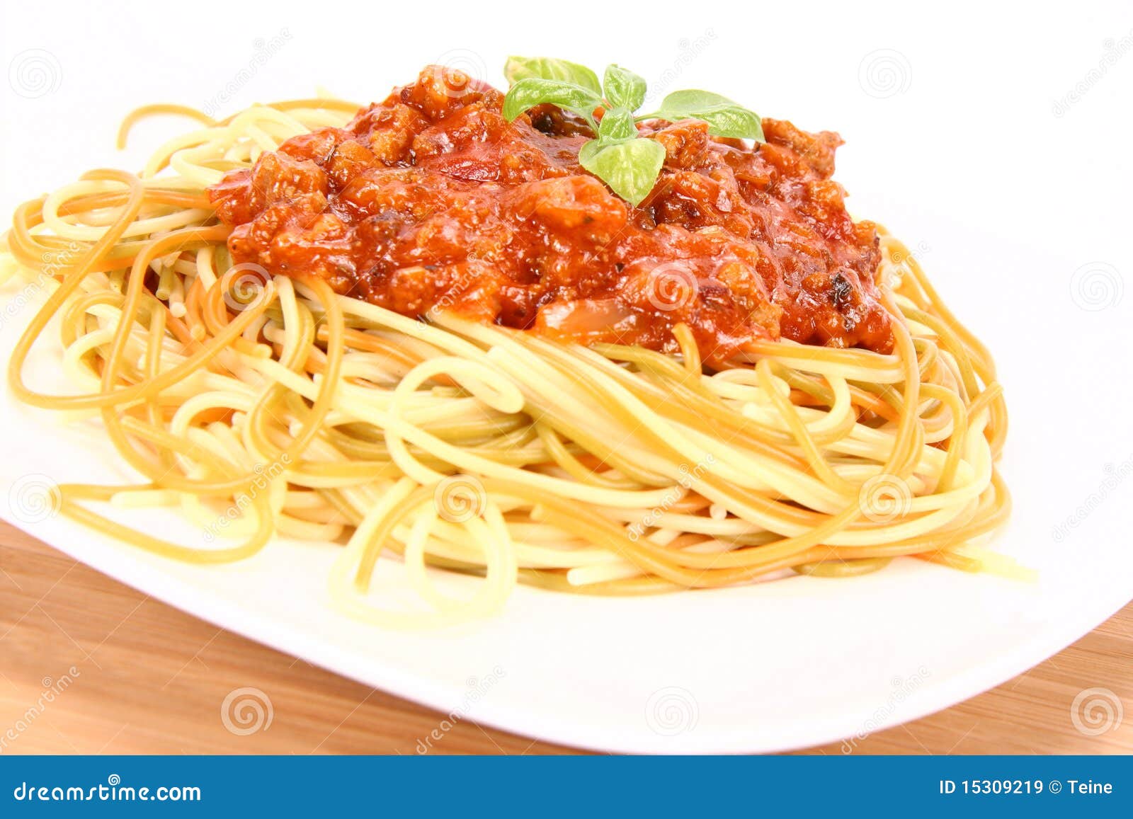 Colorful Spaghetti Bolognese Stock Image - Image of dish, colorful ...