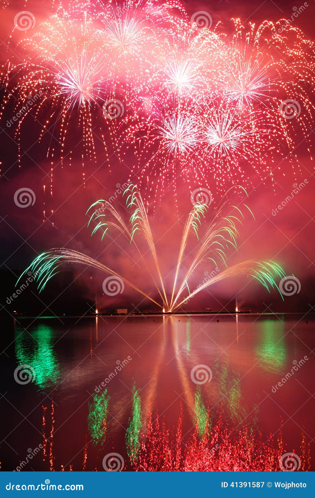 Colorful And Spectacular Traditional Fireworks Royalty-Free Stock ...