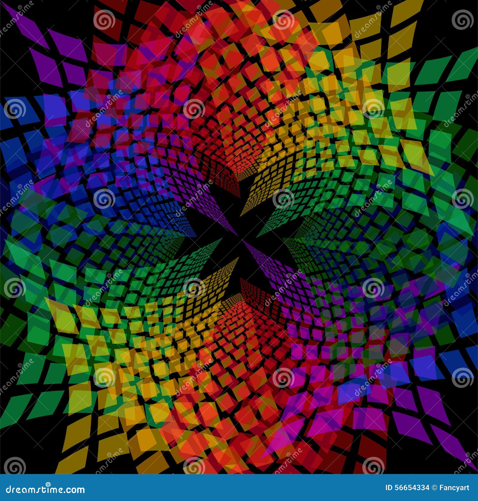 Colorful Spectral Wooden Room Royalty-Free Stock Photo | CartoonDealer ...