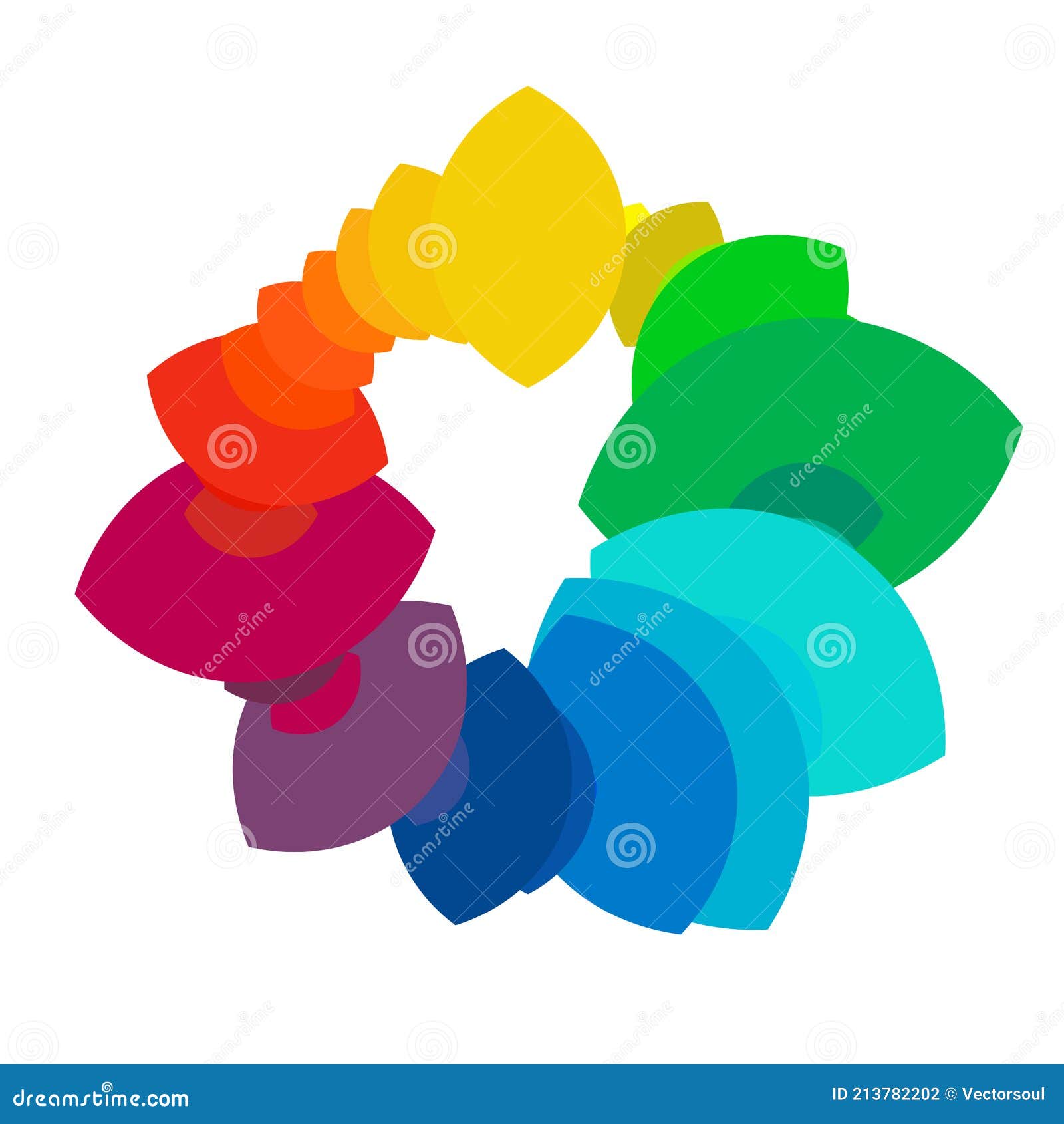 Circular Multicolor Element - Color Wheel, Color Palette With Un ... Circular Multicolor Element - Color Wheel, Color Palette With Un ...