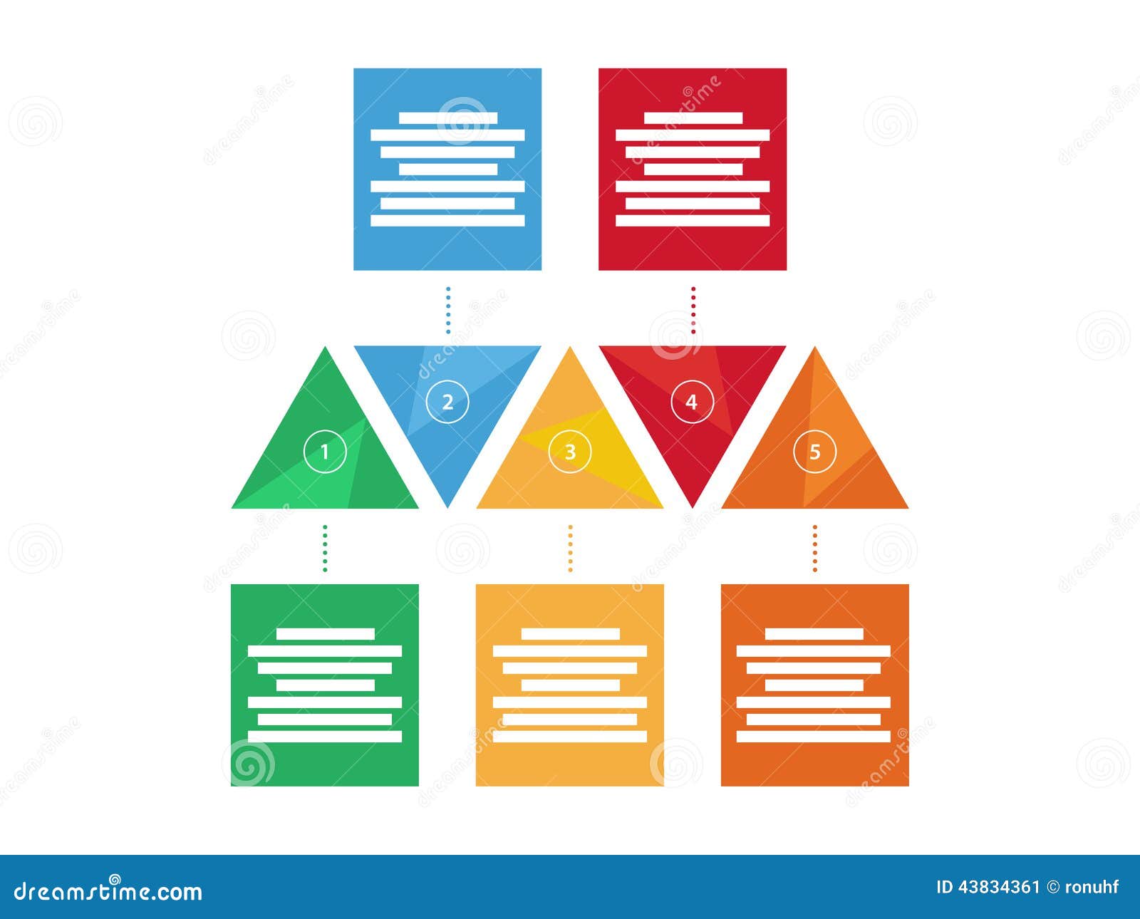 Colorful Spectrum Rainbow Geometric Triangular Presentation Infographic ...