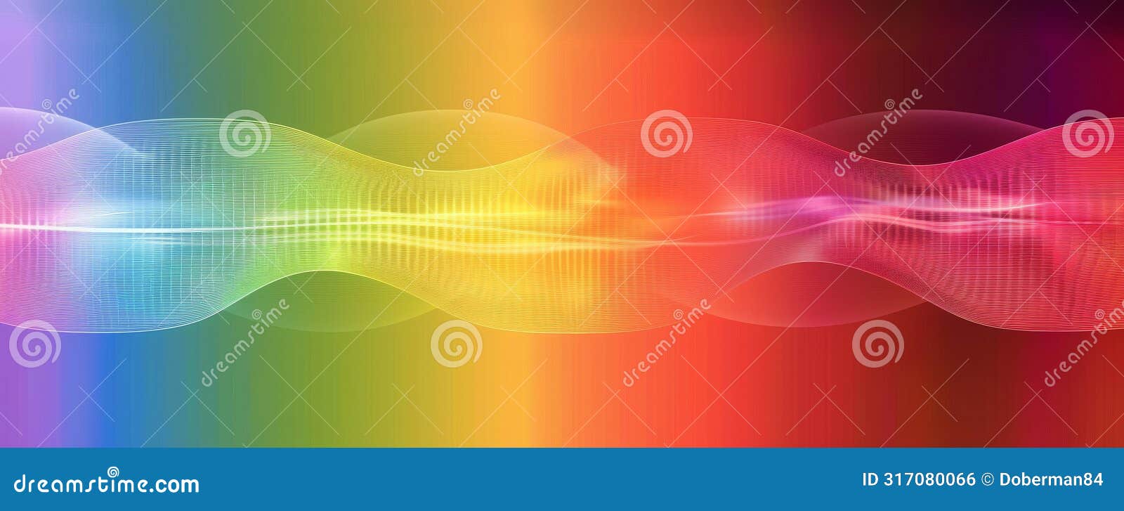 Colorful Spectrum Wave on a Minimalist Abstract Background Representing ...