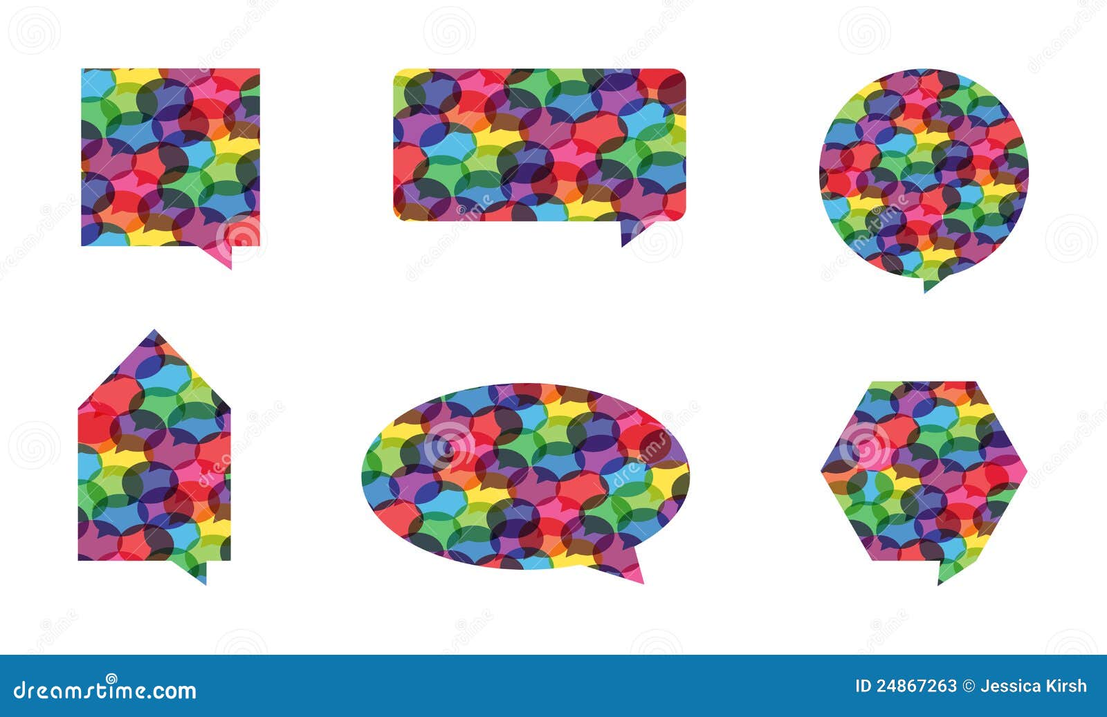 Colorful Speech Bubble Vectors Stock Vector - Illustration of ...