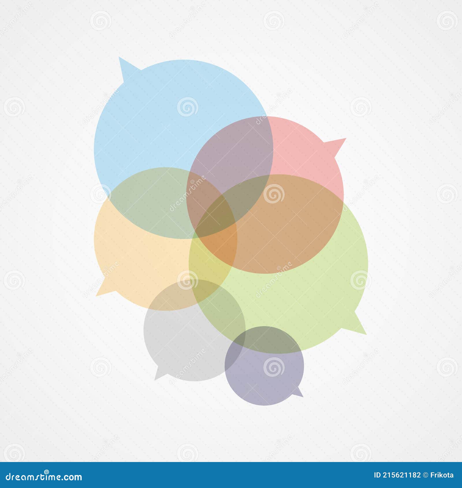 Colorful Speech Bubbles. Concept of Communication, Chat, Conversation ...