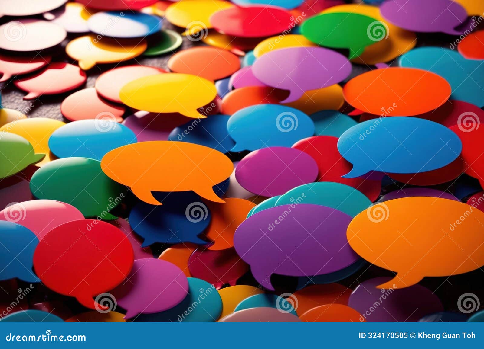 Colorful Speech Bubbles, Dialog Communication Concept Pattern Wallpaper ...