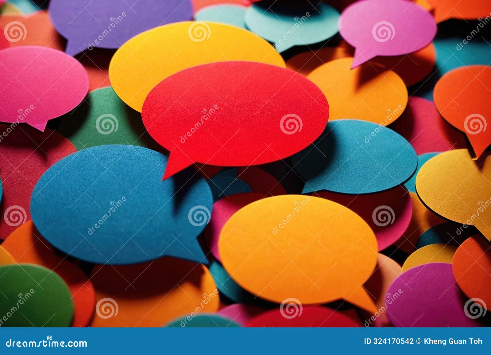 Colorful Speech Bubbles, Dialog Communication Concept Pattern Wallpaper ...