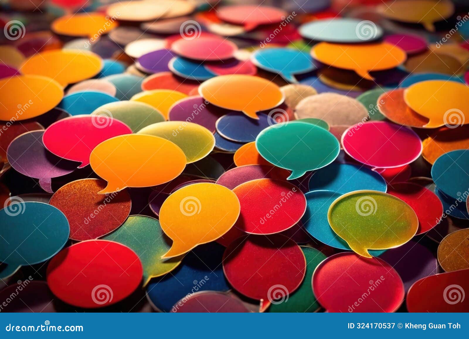 Colorful Speech Bubbles, Dialog Communication Concept Pattern Wallpaper ...