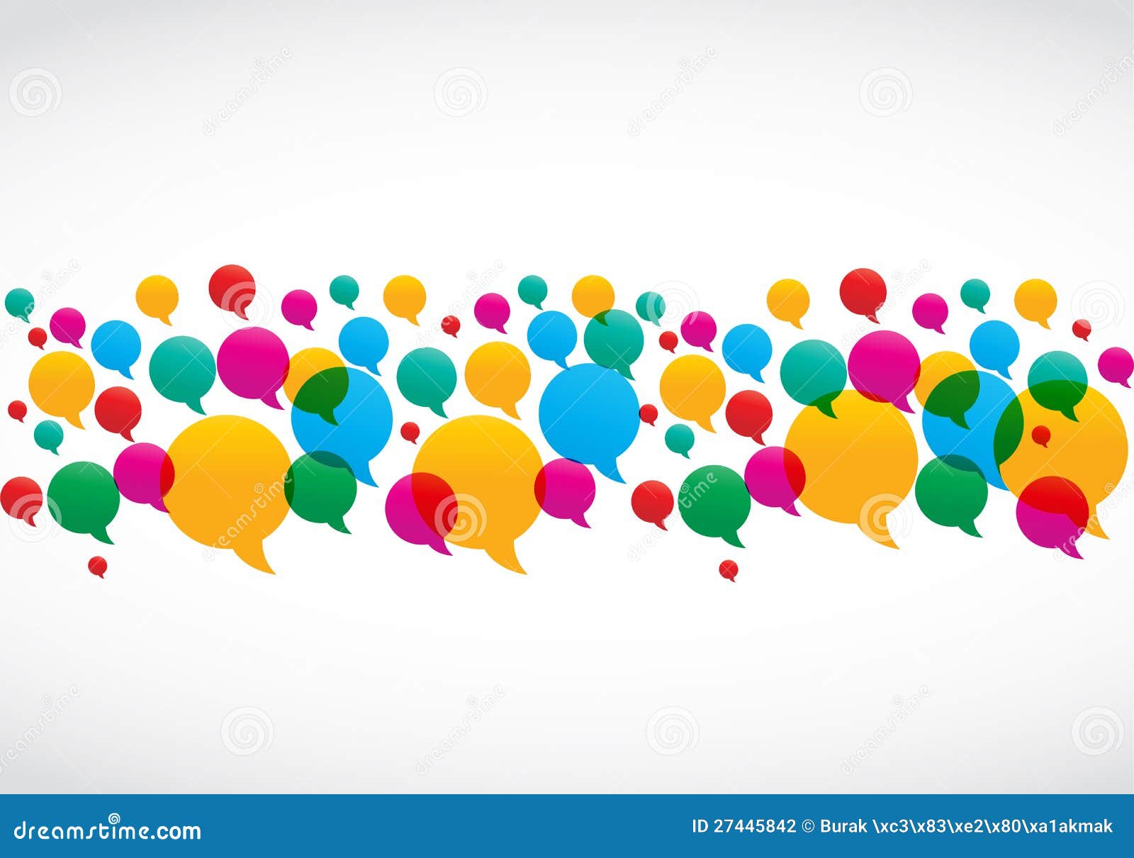 Colorful Speech Bubbles, Dialog Communication Concept Pattern Wallpaper ...
