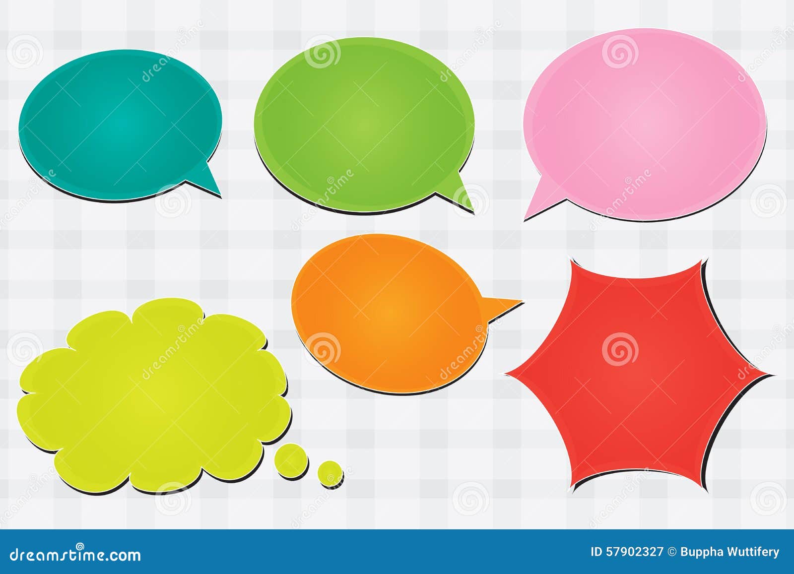 Colorful Speech Bubbles Vector Stock Vector - Illustration of bubble ...