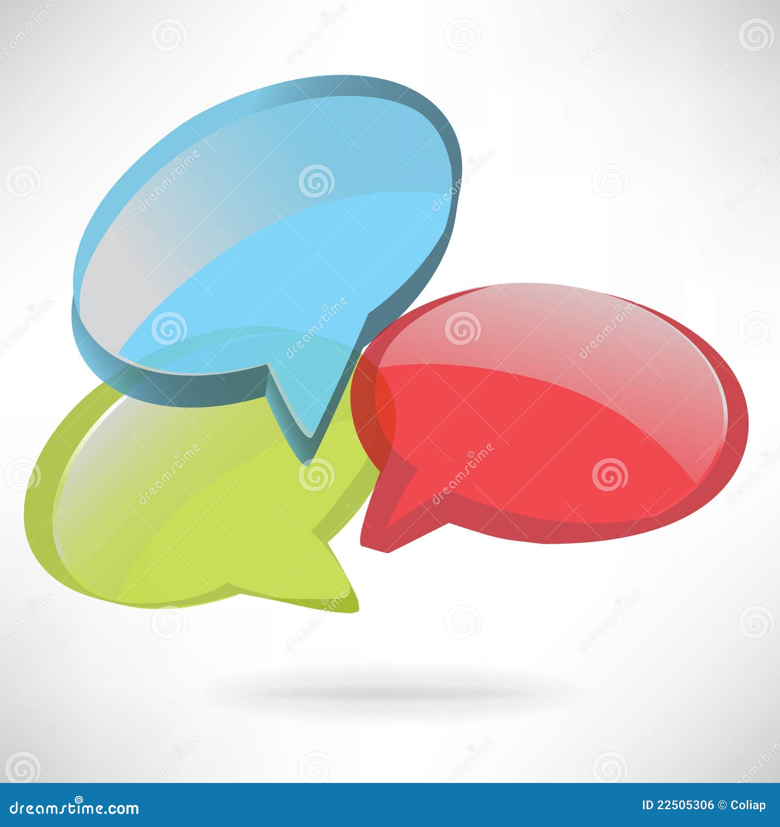 Colorful Speech Dialog Boxes Stock Vector - Illustration of comic ...