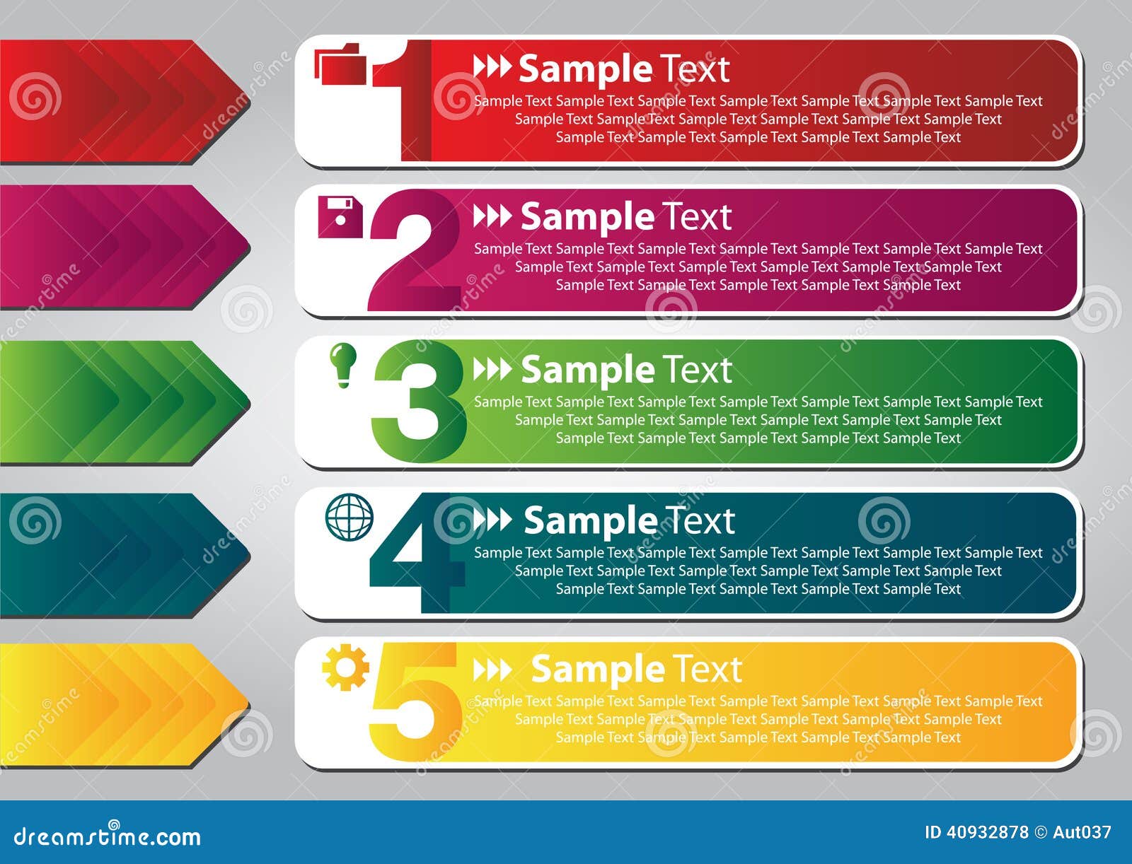 Colorful Speech Templates for Text Stock Vector - Illustration of ...