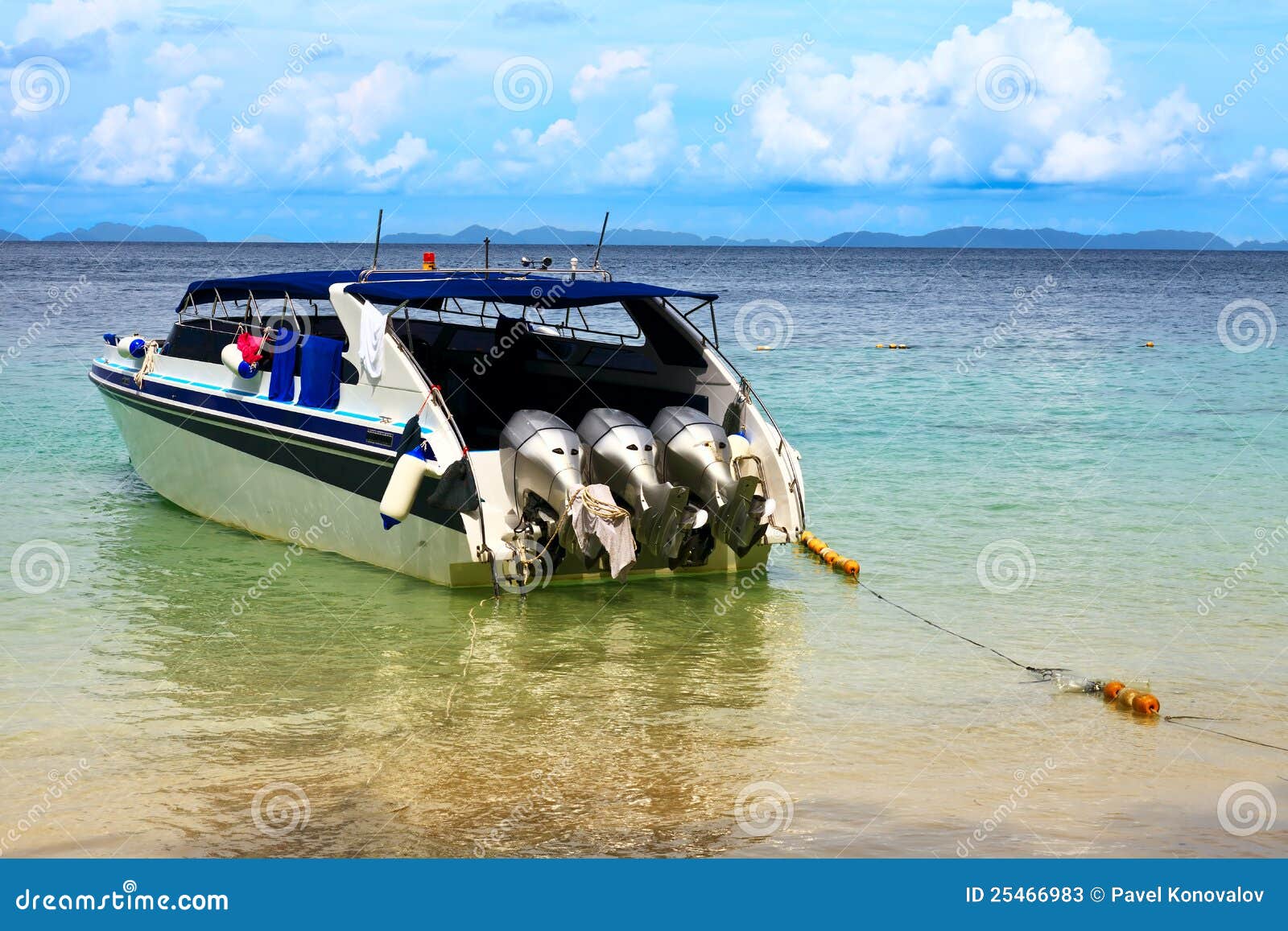 Colorful speed boat stock image. Image of nature, marine - 25466983
