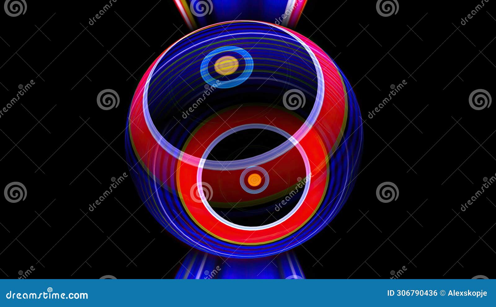 Colorful Sphere with Light Rays Stock Illustration - Illustration of ...