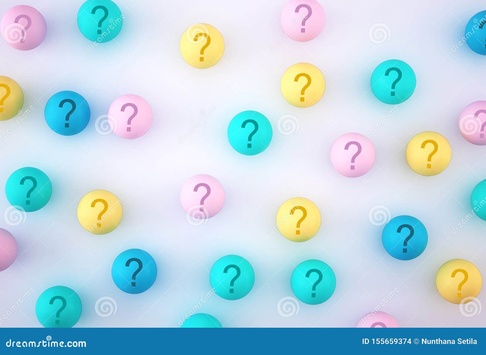 The Colorful Sphere Symbol With Sign Question Mark Symbol On White ...