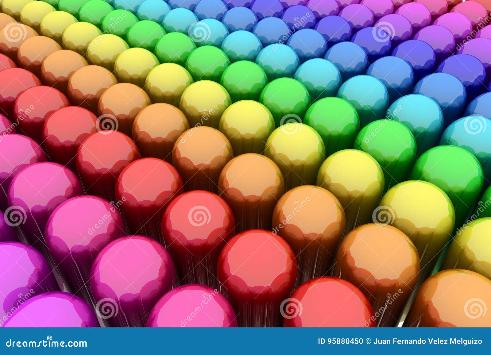 Colorful Spheres stock illustration. Illustration of sequence - 95880450