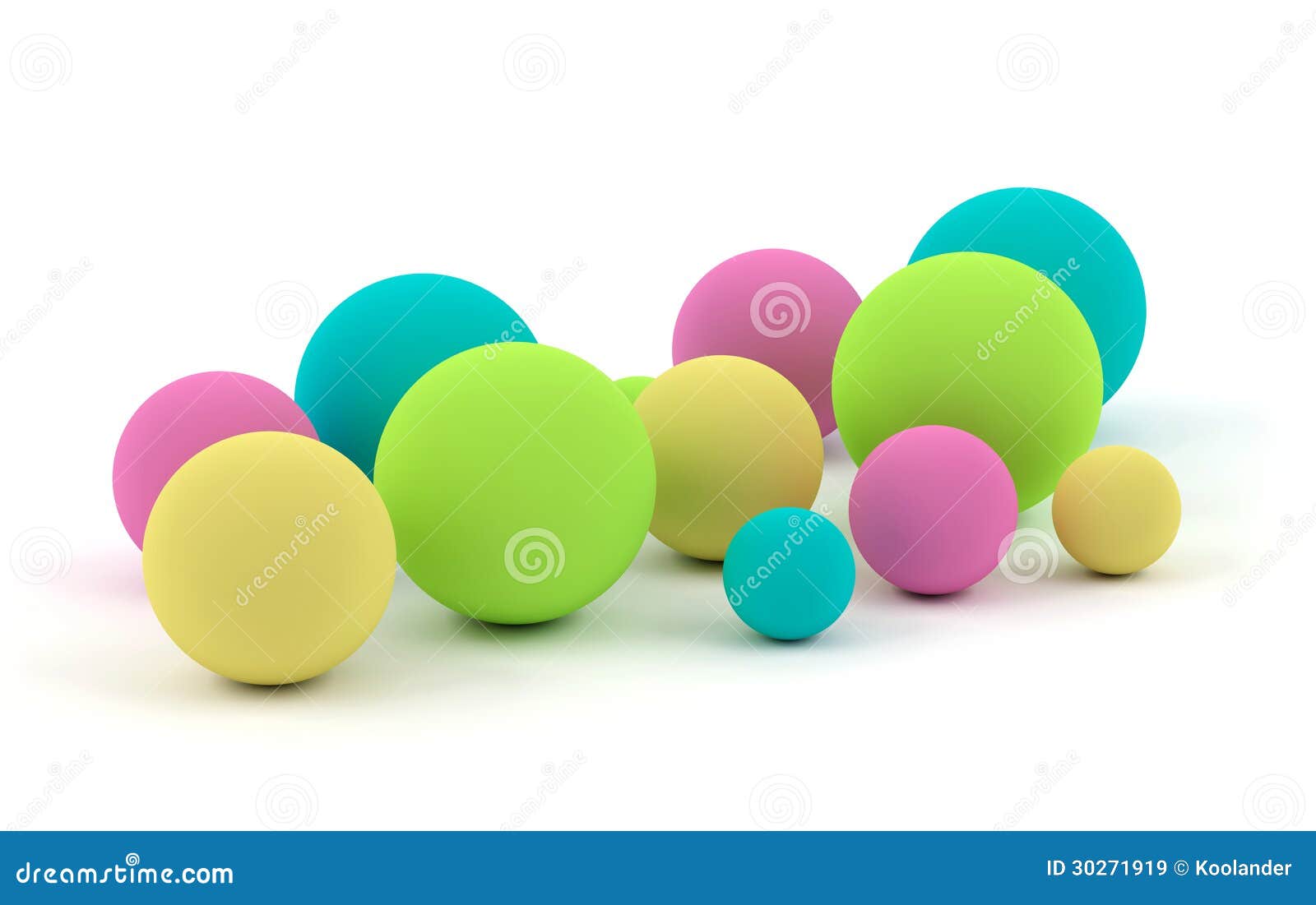Colorful spheres stock illustration. Illustration of sphere - 30271919