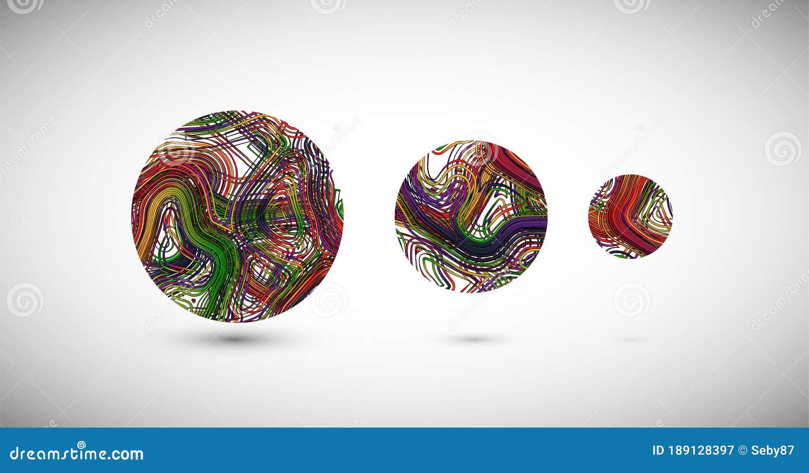 Colorful spheres, vector stock vector. Illustration of business - 189128397