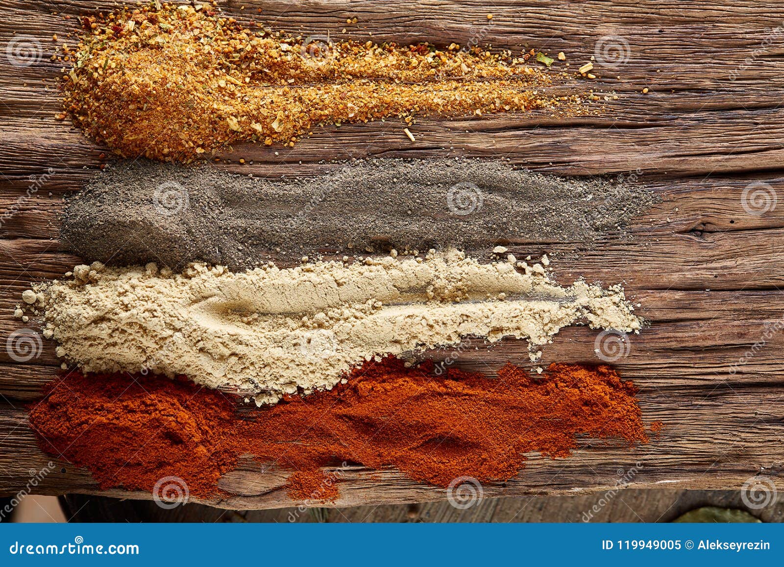 Colorful Spice Background with Different Color Spices, Macro, Selective ...