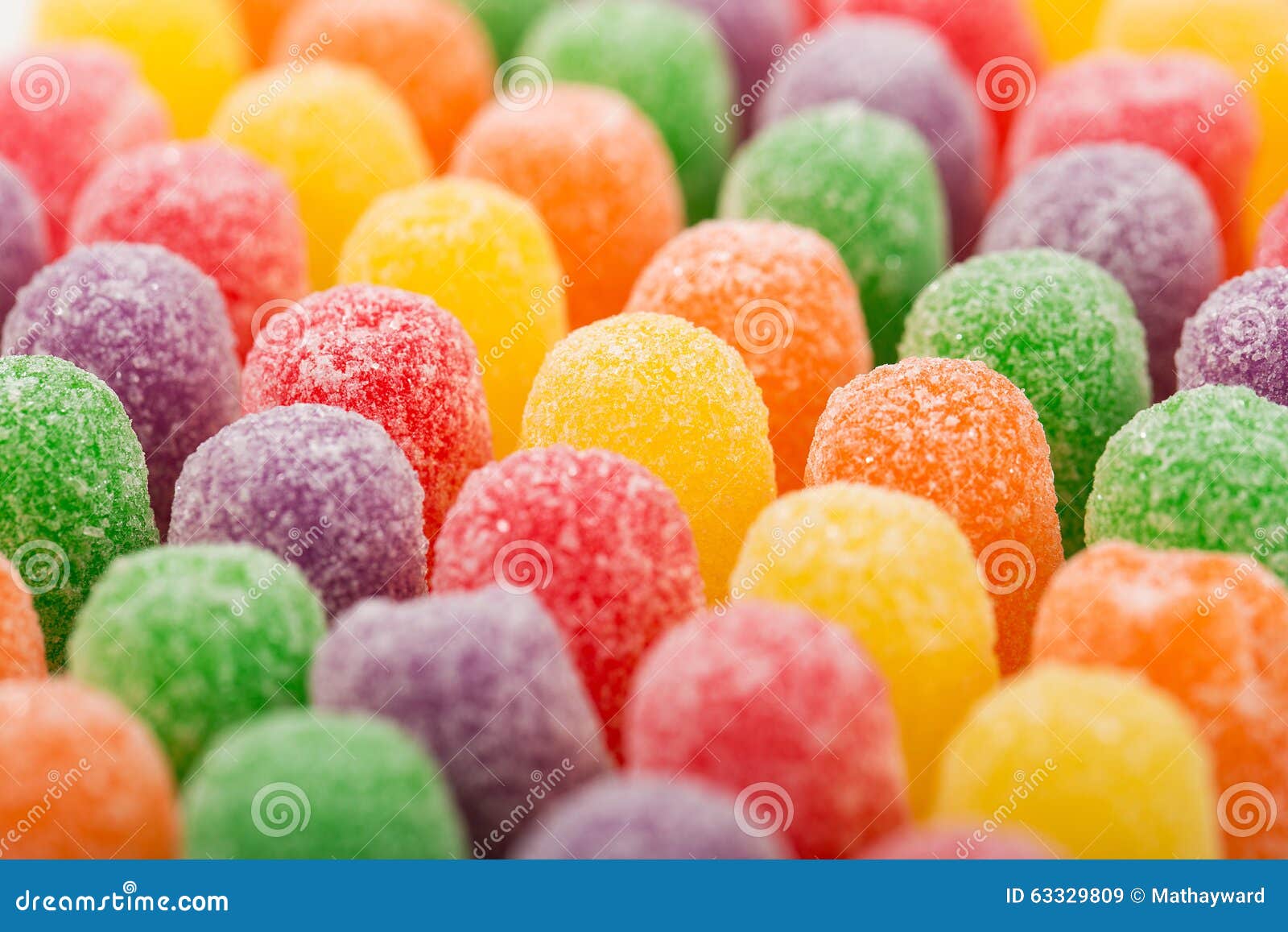 Colorful Spice Drops Candy Covered with Sugar Crystals Stock Image ...