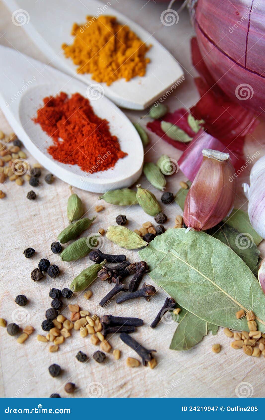 Colorful spices stock image. Image of indian, colorful - 24219947