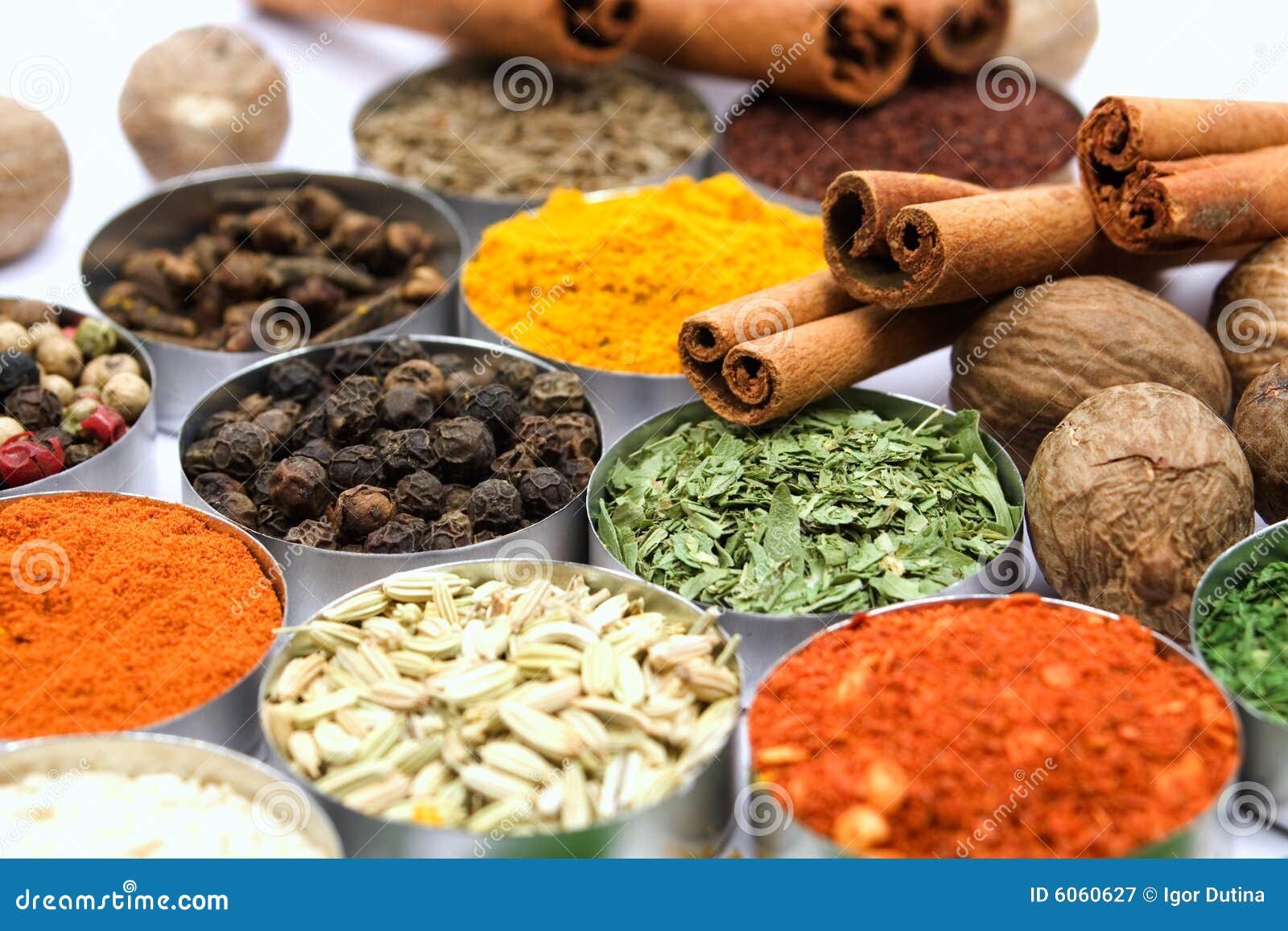 Colorful spices stock image. Image of aromatic, basil - 6060627