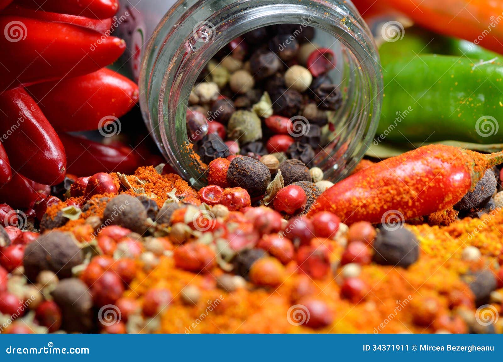 Colorful spices stock image. Image of aromatic, organic - 34371911