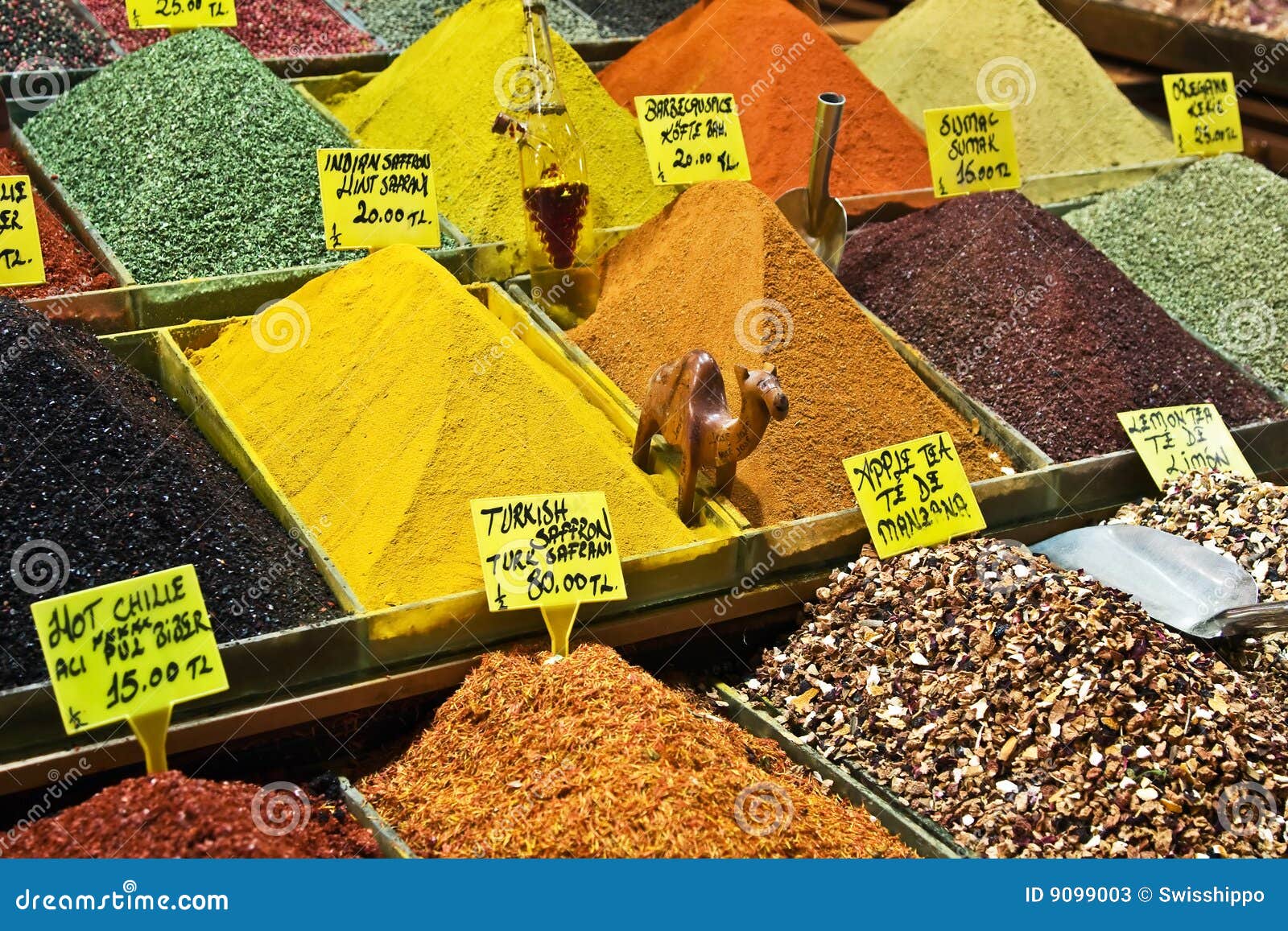 Colorful Spices on the Market Stock Image - Image of coriander, asian ...