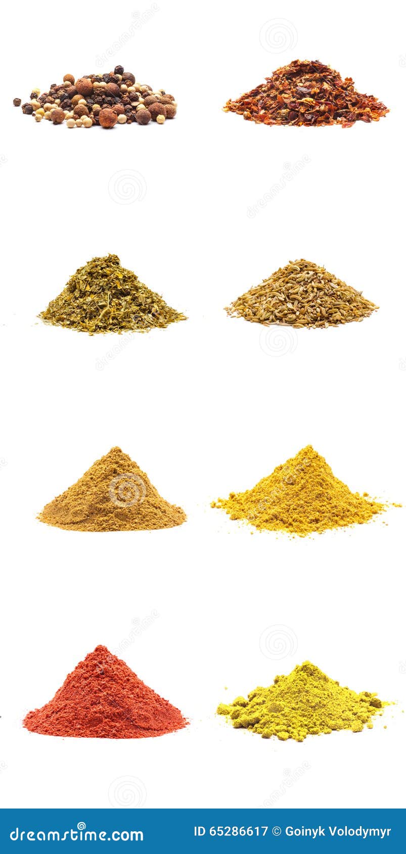 Colorful Spices Variety Collection Stock Image - Image of ingredient ...