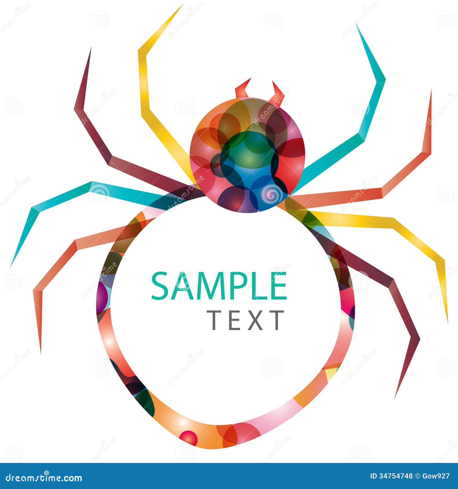 Spider Badge Logo Design Inspiration Illustration Stock Photography ...