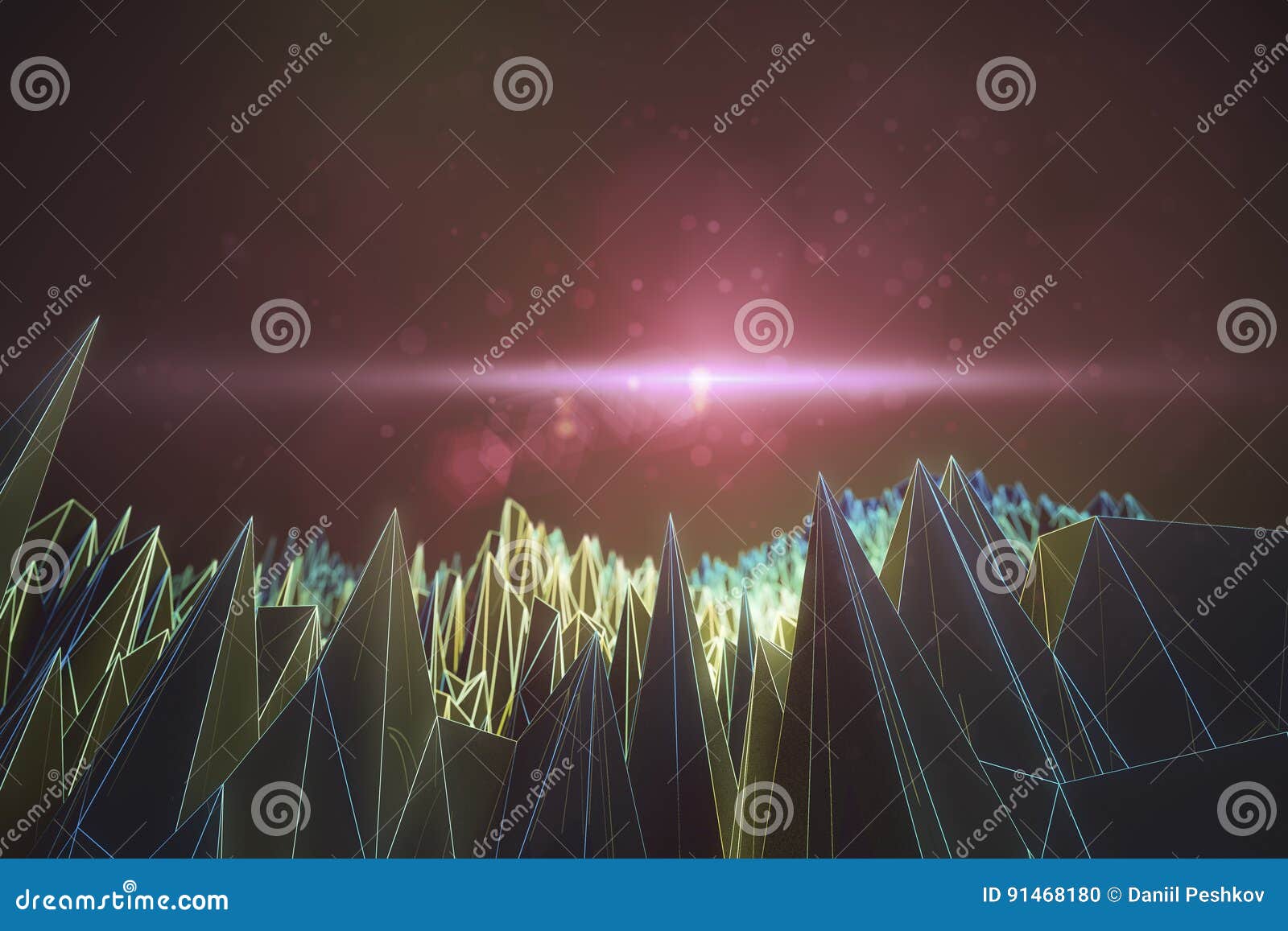 Colorful spikes backdrop stock illustration. Illustration of decoration ...