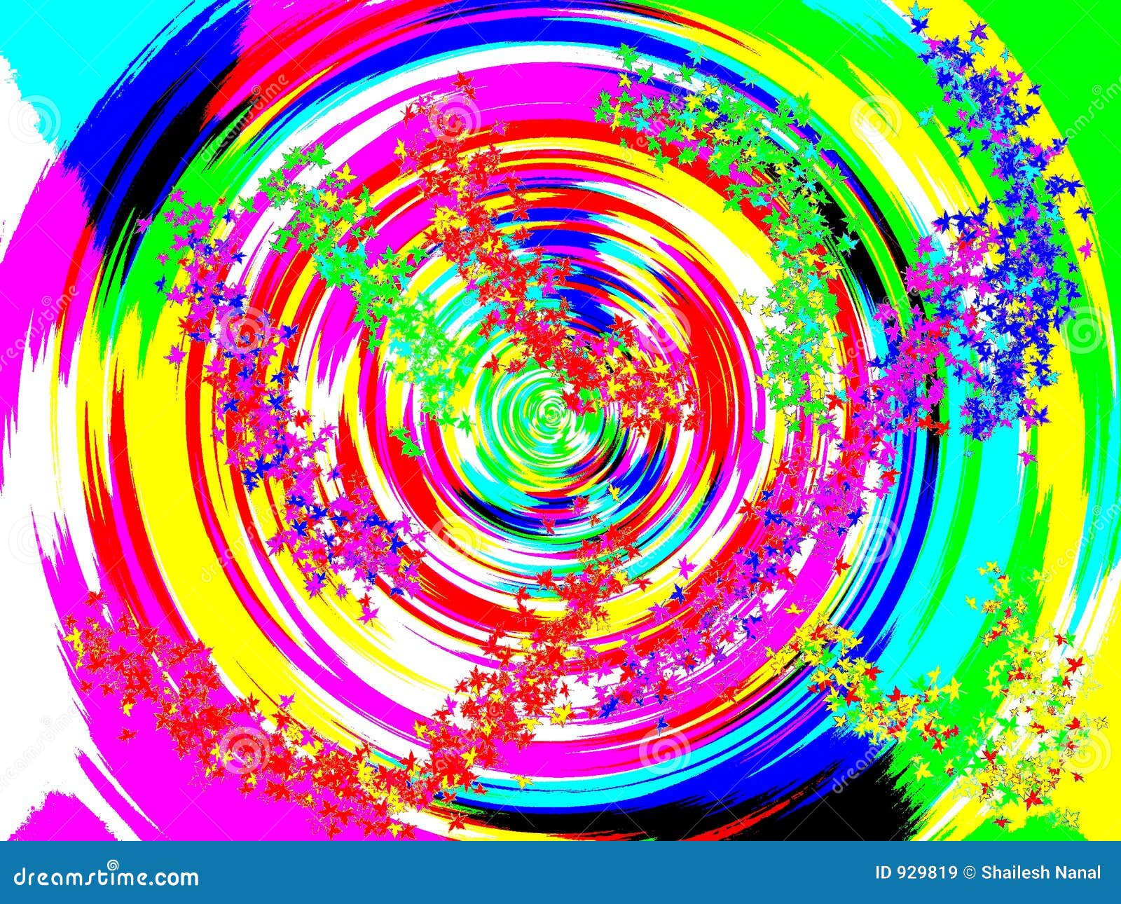 Colorful spin art stock illustration. Illustration of neon - 929819