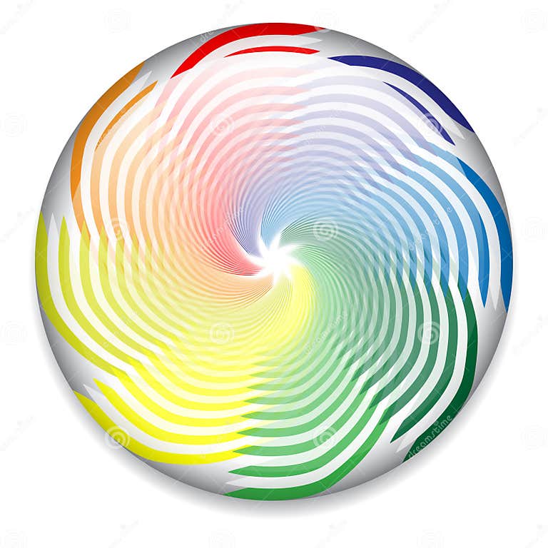 Colorful spinning button stock vector. Illustration of blue - 11254051