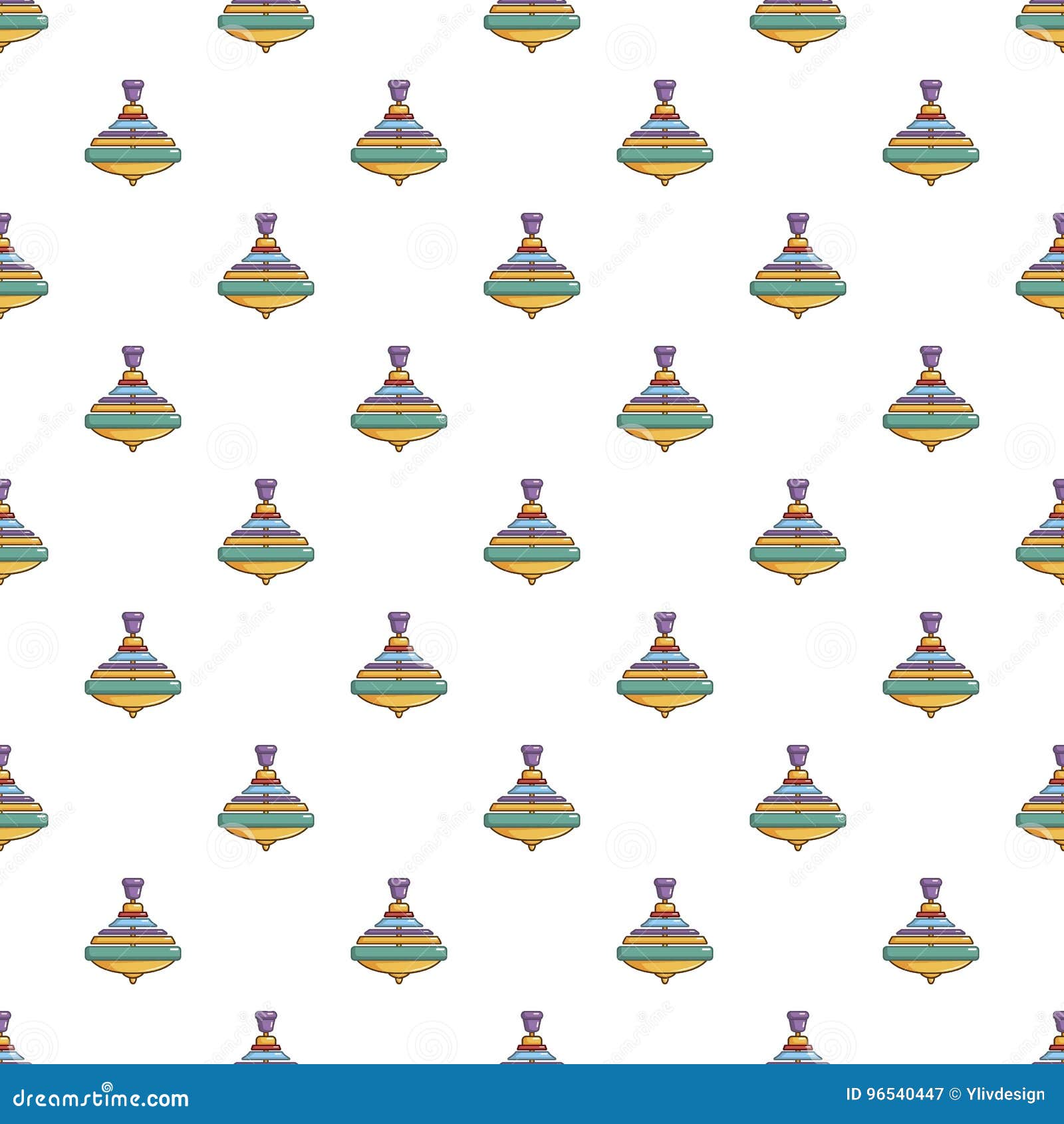 Colorful Spinning Top Pattern Stock Vector - Illustration of game ...