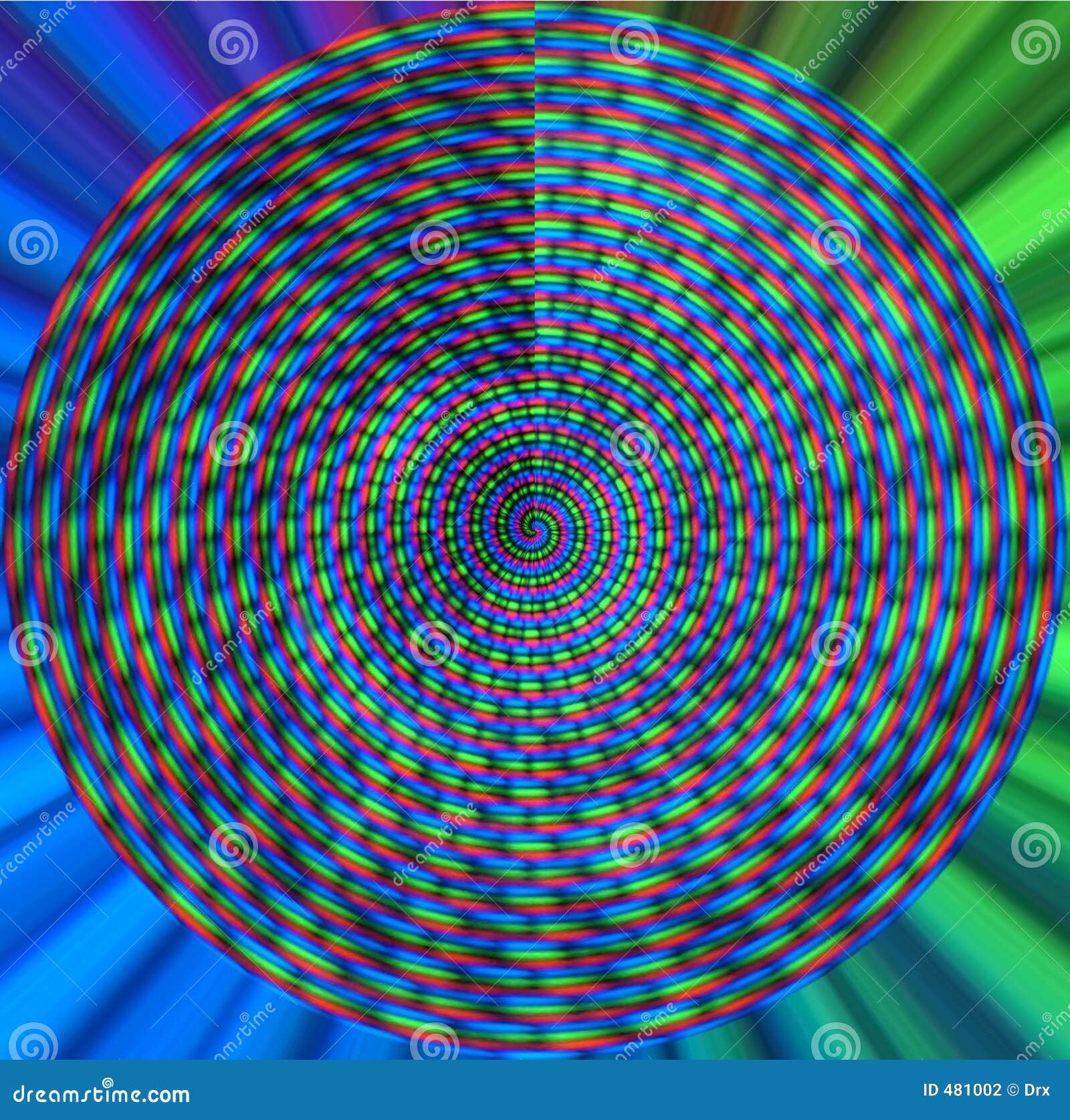 Colorful spiral stock illustration. Illustration of round - 481002
