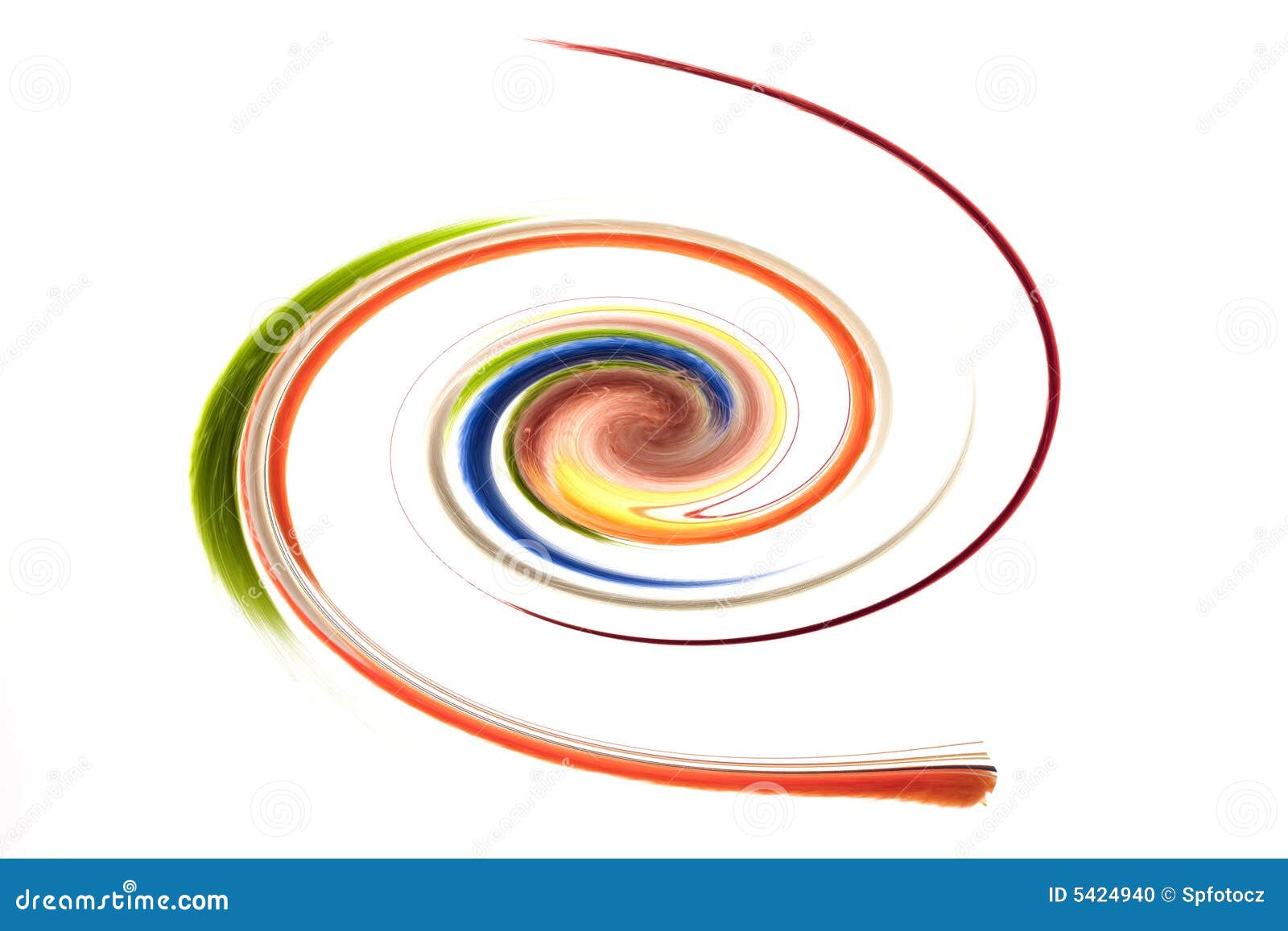 Colorful spiral stock photo. Image of orange, curve, idea - 5424940