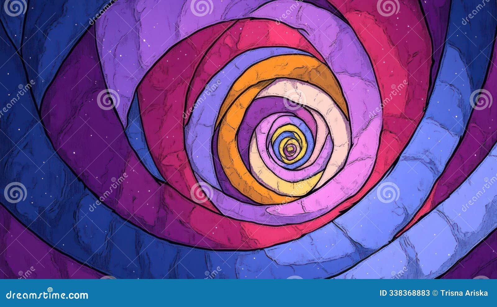 A Colorful Spiral Design Creating a Mesmerizing Visual Effect Stock ...