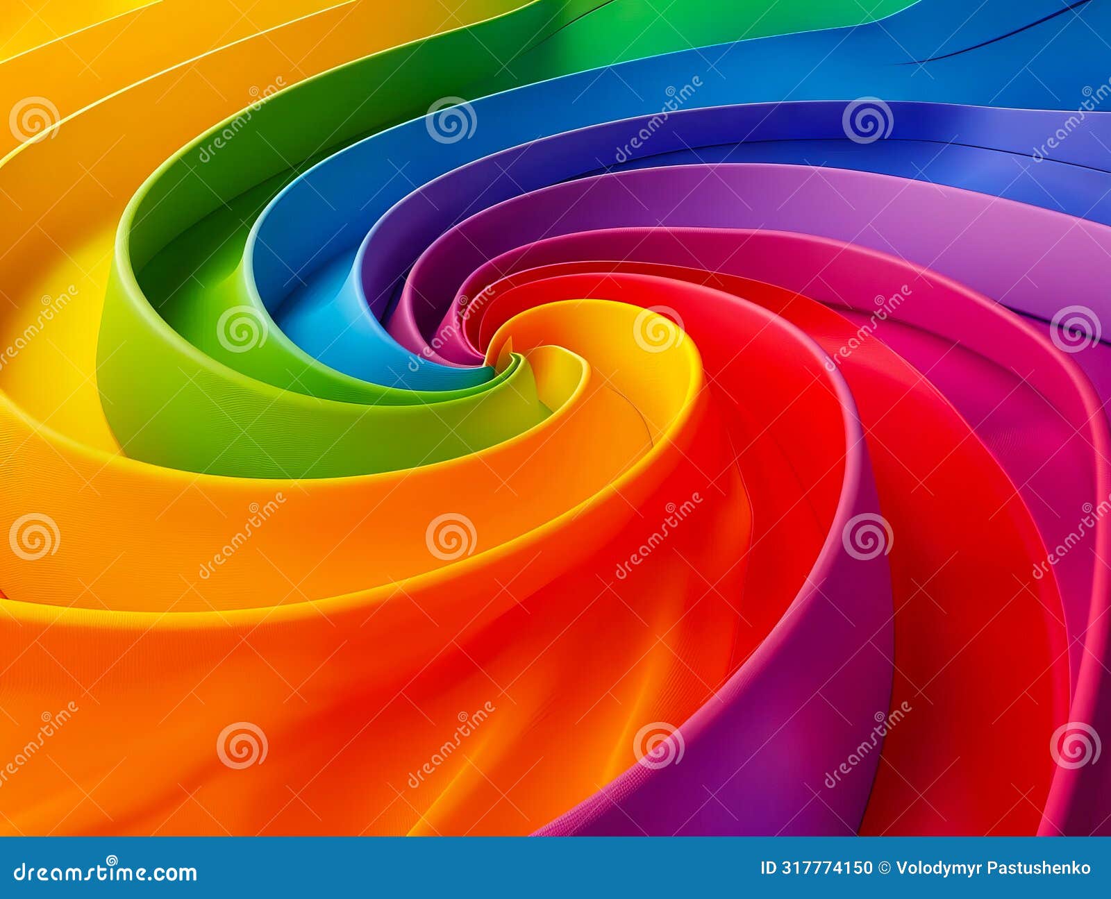 A Colorful Spiral of Paper is Shown Stock Photo - Image of line, paper ...