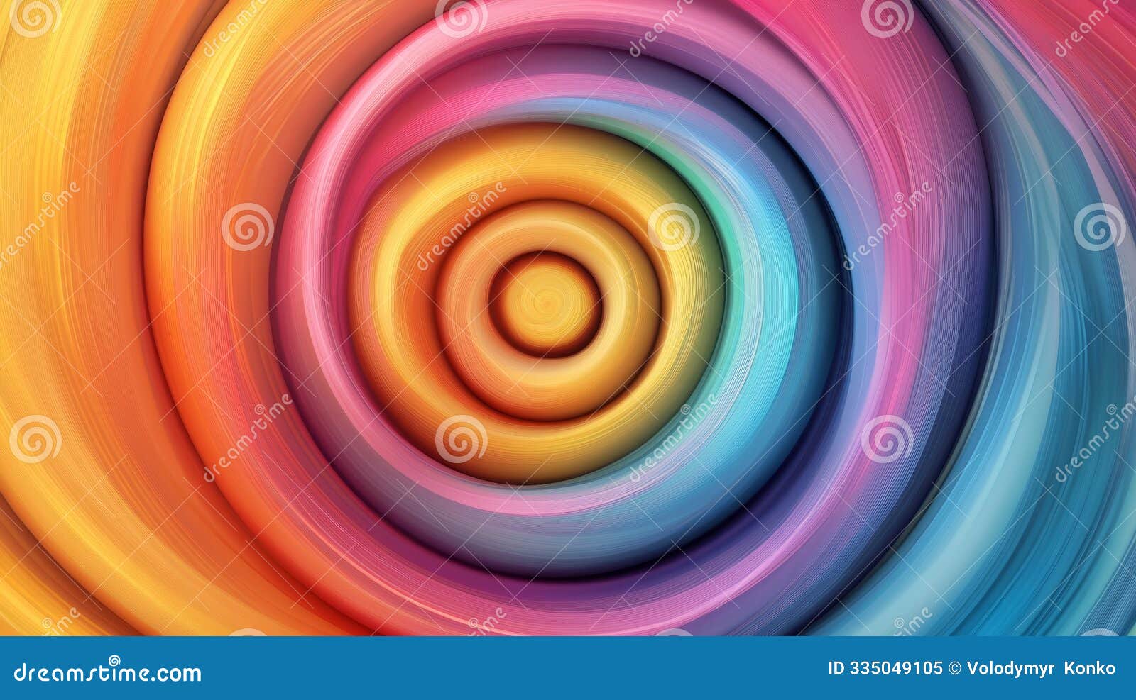 Colorful Spiral Pattern with Vibrant Abstract Design, Dynamic Movement ...
