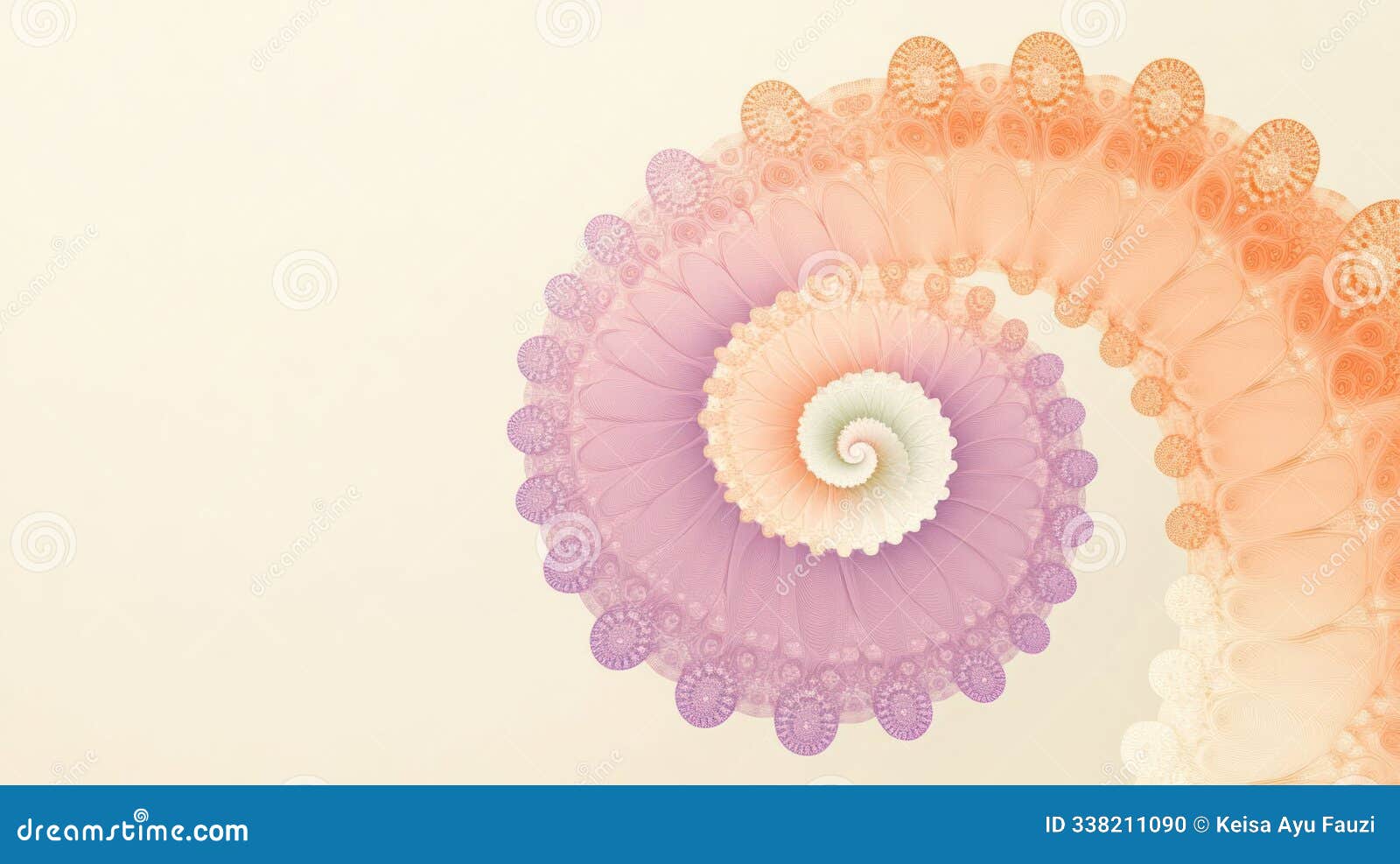 A Colorful Spiral Resembling a Shell, Showcasing Intricate Patterns and ...